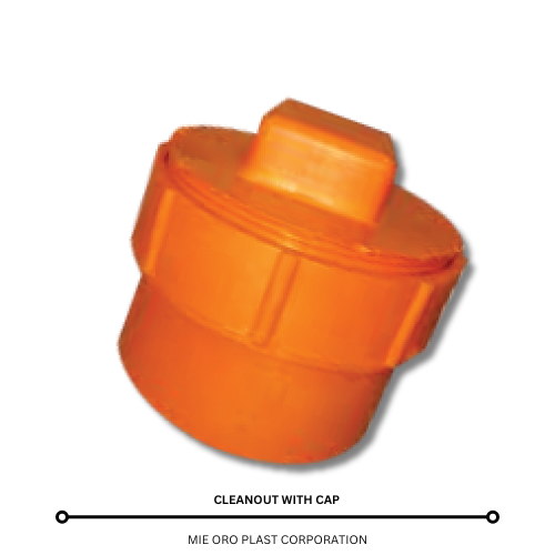 Sanitary PVC Cleanout With Cap – Mie Oro Plast Corporation